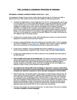 Fillable Online bhs mcps THE JUVENILE LICENSING PROCESS IN VIRGINIA ...