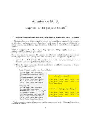 Titlesec - Fill Online, Printable, Fillable, Blank | pdfFiller