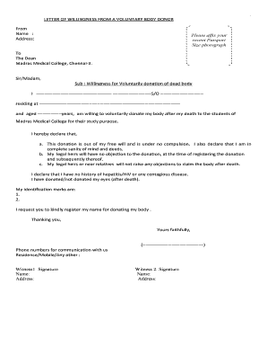 Fillable Online mmc tn gov Body-donation-Form-Finaldoc - mmc tn gov Fax ...