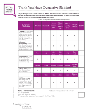 Fillable Online Think You Have Overactive Bladder Fax Email Print ...