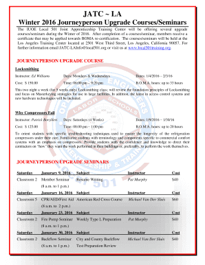 Fillable Online local501training L.A. Class Flier - iuoe local 501 Fax ...