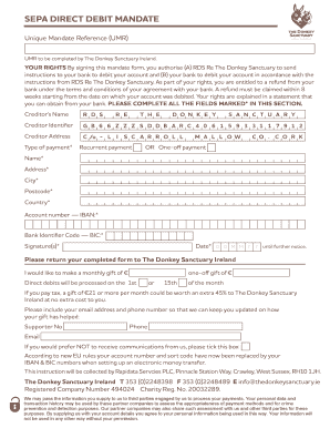 18 Printable direct debit mandate form download Templates - Fillable ...