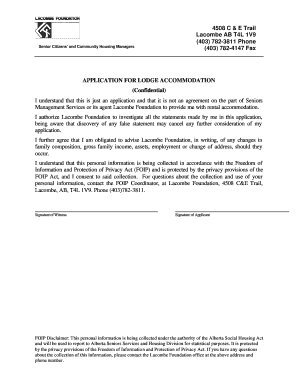 Fillable Online Lodge ApplicationPDF Fax Email Print - pdfFiller