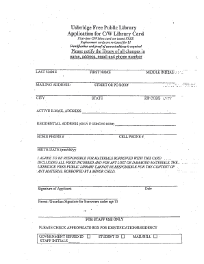 Fillable Online uxbridgelibrary Uxbridge FreePublicLibrary Application ...