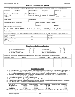 Fillable Online Patient Information Sheet1 - Traditional Chinese ...