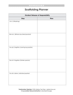 Fillable Online Scaffolding Planner Fax Email Print - pdfFiller