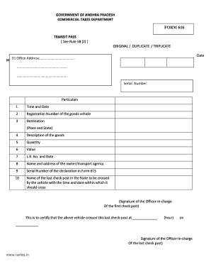 Form 616 - Fill Online, Printable, Fillable, Blank | pdfFiller