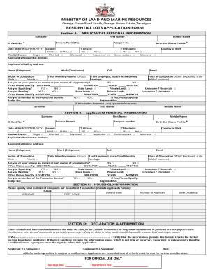 Fillable Online mlmr gov Ministry of land and marine resources ...