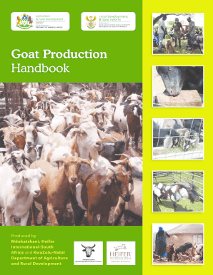 Goat Production Handbook Produced By Mdukatshani, Heifer ...