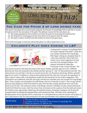 Fillable Online longbridgepark The Case for Phase 2 of Long bridge park ...