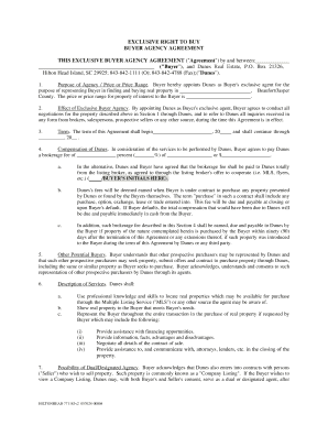 Fillable Online EXCLUSIVE RIGHT TO BUY Fax Email Print - pdfFiller