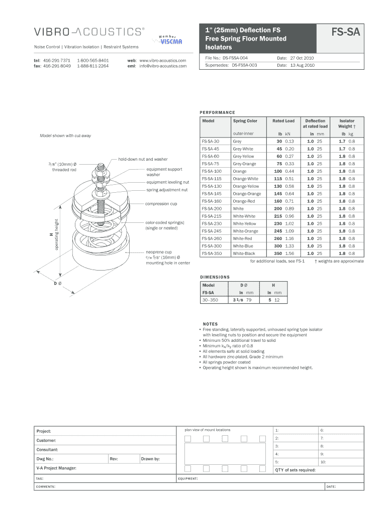 Fillable Online Noise Control Vibration Isolation Restraint Systems tel ...