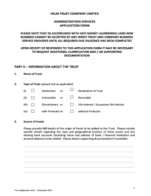 Fillable Online helm Trust Application Form - Helm Trust Company Jersey ...