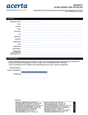 Fillable Online acerta 0416 377 646 RPR Brussel www Fax Email Print ...