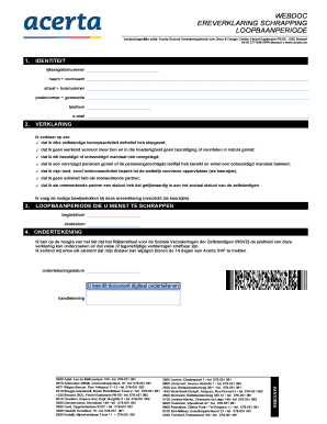 Ereverklaring - Fill Online, Printable, Fillable, Blank | pdfFiller