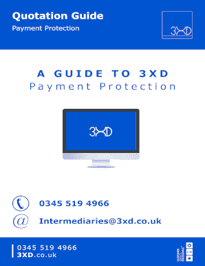 Fillable Online 3xd co Quotation Guide - 3xd co Fax Email Print - pdfFiller