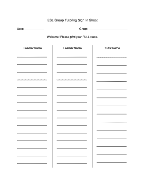 Fillable Online ESL Group Tutoring Sign In Sheet - Washtenaw Literacy ...