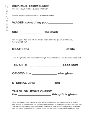 Fillable Online For everyone has sinned we all fall short of Gods Fax ...