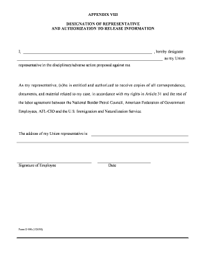 Fillable Online Designation of Representative Designation of ...