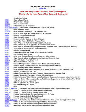 Fillable Online MICHIGAN COURT FORMS Fax Email Print - pdfFiller