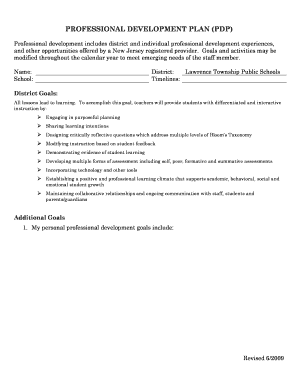 Pdp Development Plan - Fill Online, Printable, Fillable, Blank | pdfFiller