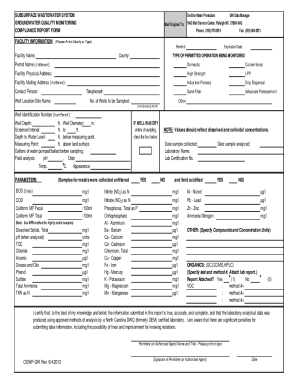 Fillable Online Groundwater Report Form Fax Email Print - pdfFiller