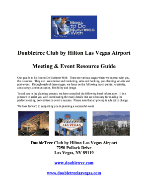 Fillable Online Doubletree Club by Hilton Las Vegas Airport Fax Email ...