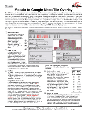 Fillable Online Mosaic to Google Maps Tile Overlay Fax Email Print ...