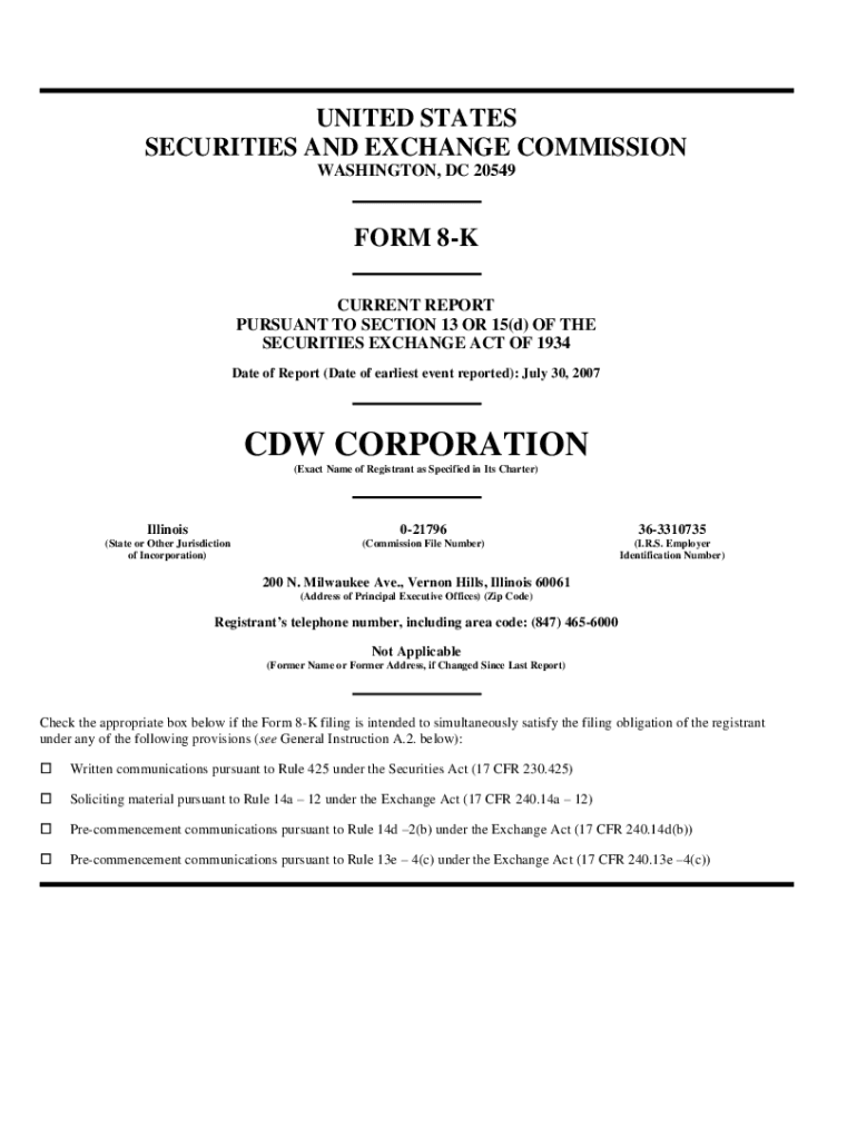 Fillable Online CURRENT REPORT Fax Email Print - pdfFiller