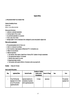Pca Application Form For Permit To Cut - Fill Online, Printable ...