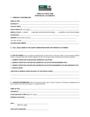 Fillable Online consulmex sre gob Free Power of Attorney (POA) Form ...