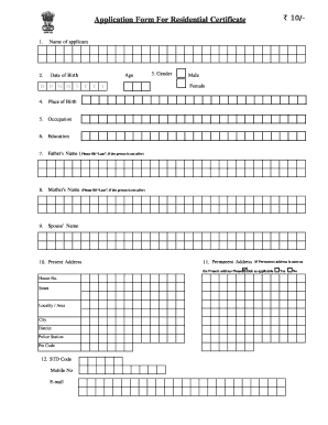 Residential Certificate From Company - Fill Online, Printable, Fillable ...