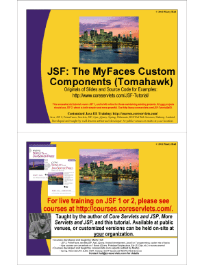 Fillable Online JSF: The MyFaces Custom Fax Email Print - pdfFiller