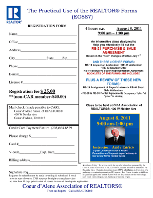 Fillable Online The Practical Use of the REALTOR Forms Fax Email Print ...