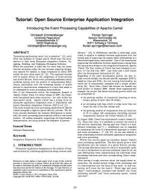 Fillable Online epub uni-regensburg Tutorial: Open Source Enterprise Application Integration Fax ...