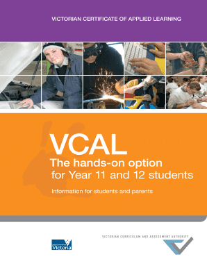 Fillable Online Victorian Certificate of Applied Learning - Wikipedia ...