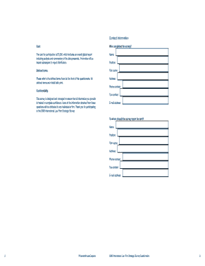 Fillable Online Strategy questionnaire - PricewaterhouseCoopers Fax ...