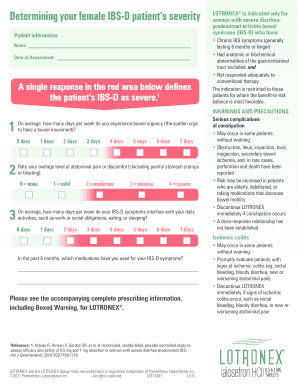 Fillable Online Determining your female IBS-D patient's severity - Fax ...