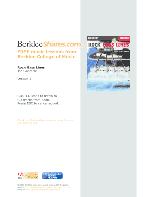 Fillable Online Rock Bass Lines Fax Email Print - pdfFiller