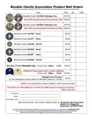Bandido Charlie - Fill Online, Printable, Fillable, Blank | pdfFiller