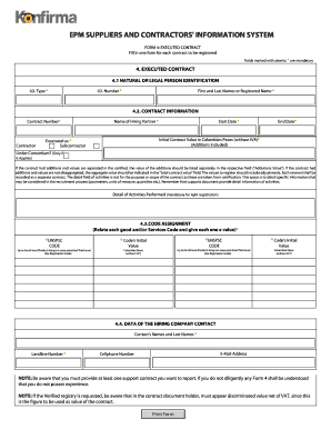 Fillable Online FORM 4 EXECUTED CONTRACT Fax Email Print - pdfFiller
