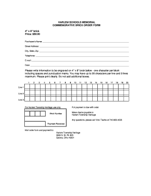 Fillable Online HARLEM SCHOOLS MEMORIAL Fax Email Print - pdfFiller