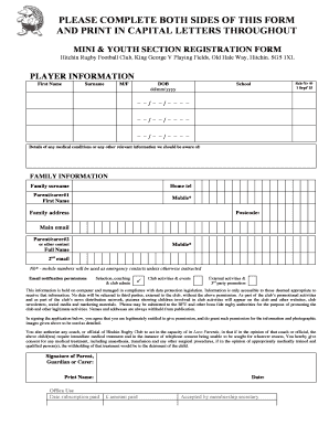 Fillable Online PLEASE COMPLETE BOTH SIDES OF THIS FORM AND PRINT IN Fax Email Print - pdfFiller