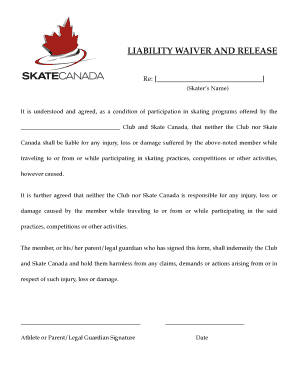 Fillable Online Liability waiver and release - 2012-2013 - Milton ...