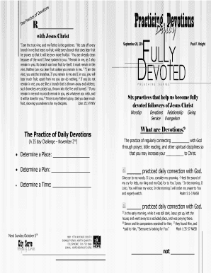 Fillable Online gfhope Fully devoted Devotions outline - HOPE Church ...