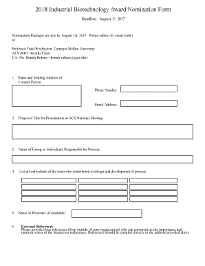 Fillable Online acsbiot Information and Application forms for the ...