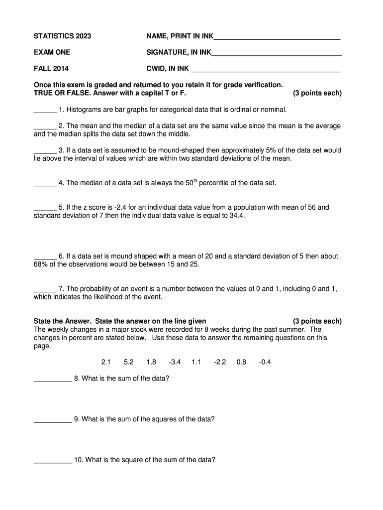 Fillable Online Return to discussion section # of your choice - Dr ...