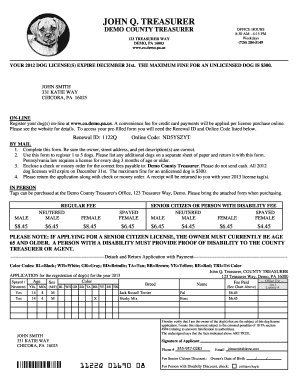 Fillable Online Dog License - Welcome to Dauphin County, PA Fax Email ...