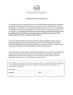 Fillable Online azdentalcare VELscope informed consent - azdentalcare ...