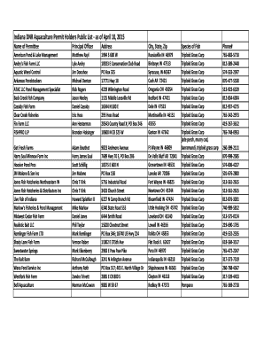 Fillable Online secure in Indiana DNR Aquaculture Permit Holders Public ...